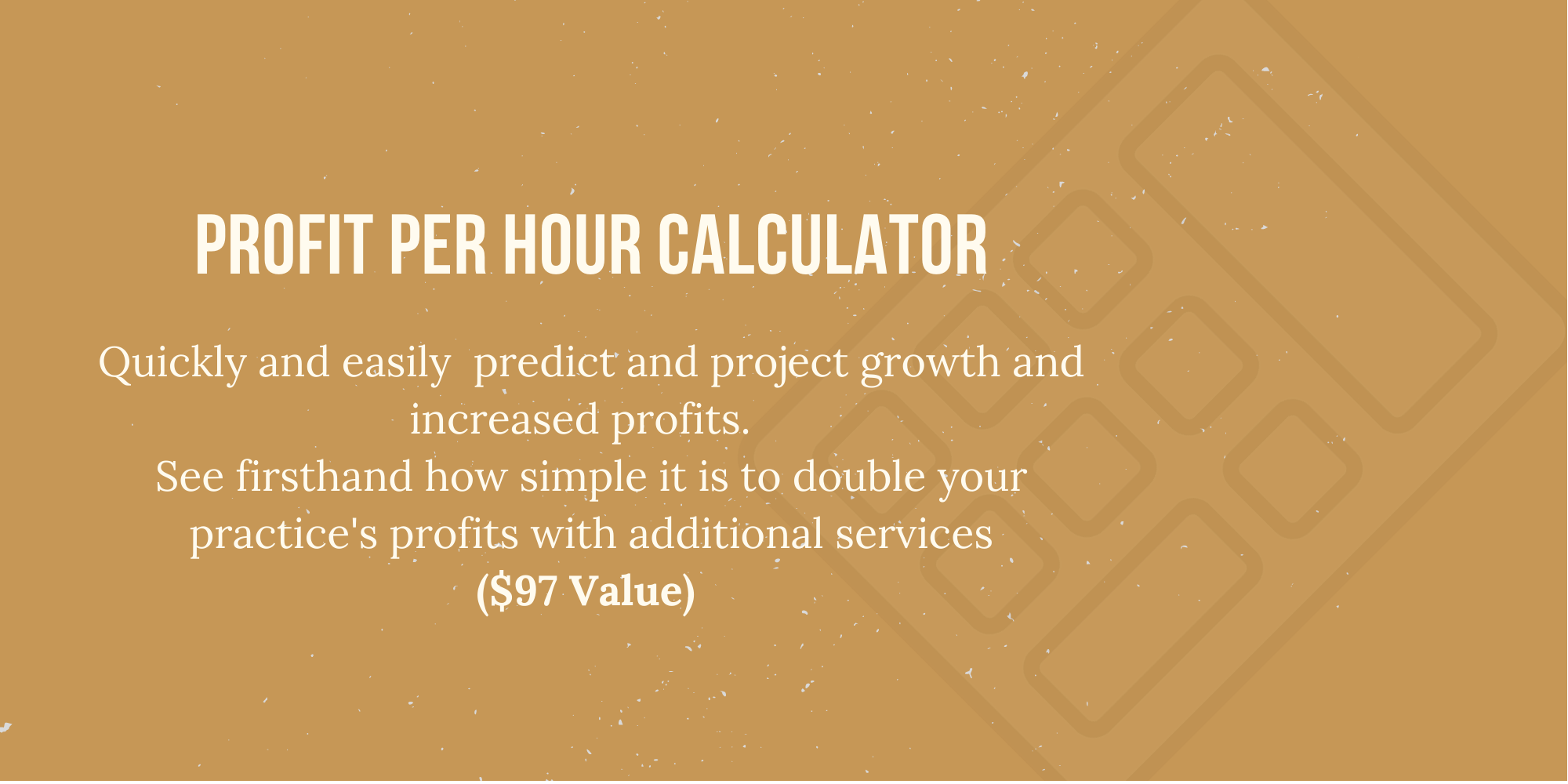 Profit Per Hour Method - Marilee Sears Coaching